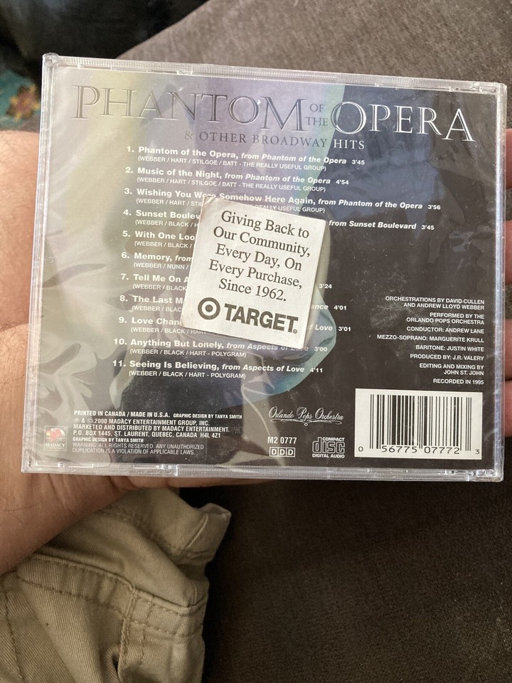 New Orlando Pops Orchestra : Musical Musical Soundtrack 1 Disc CD | eBay