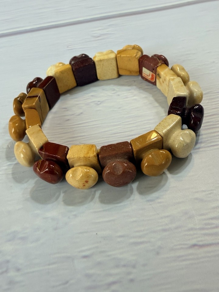 Jay King DTR Multicolor Mookaite Jasper Heart Shaped Bead Stretch ...