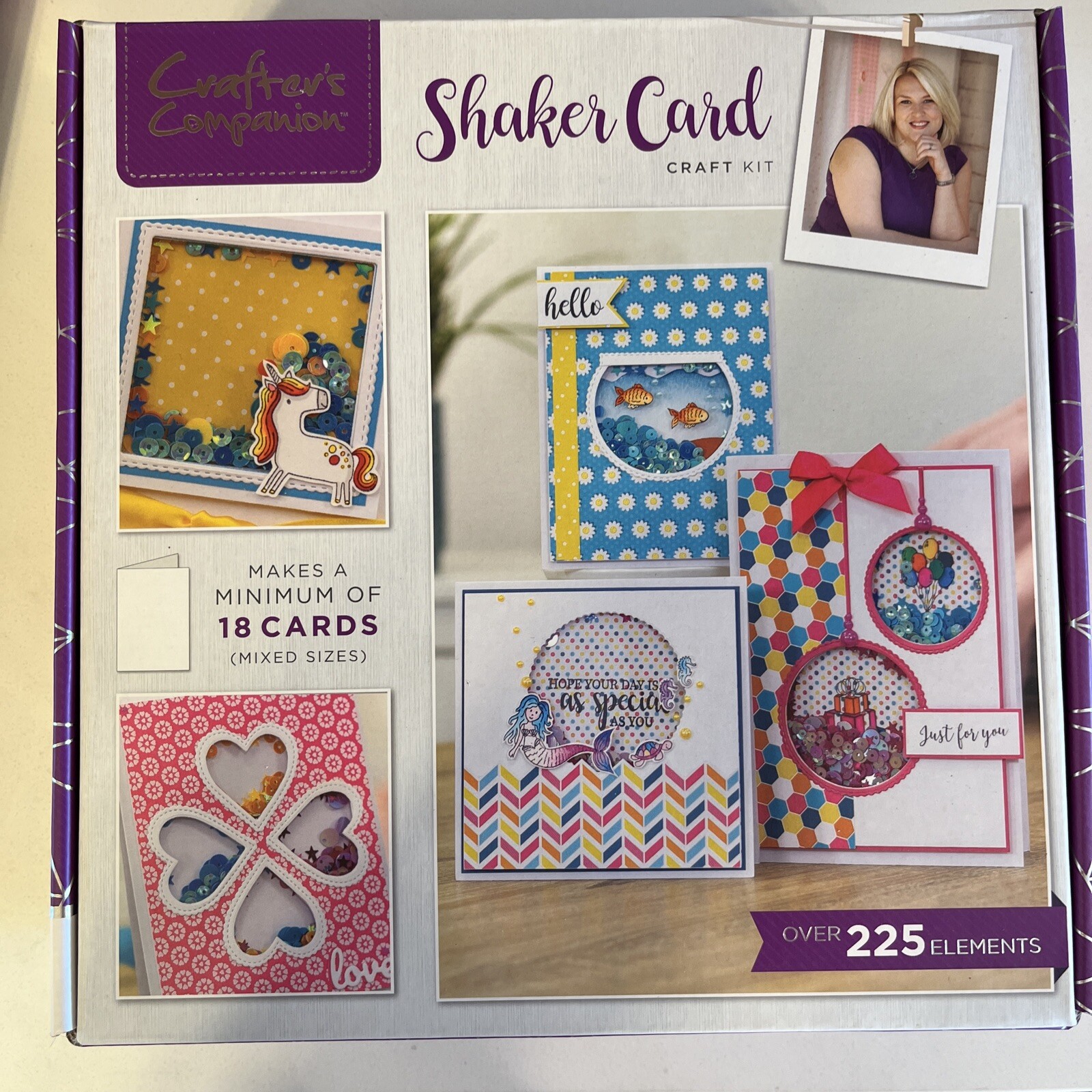 Crafter's Companion Shaker Card Craft Kit #17 225 Elements Makes Min 18 ...