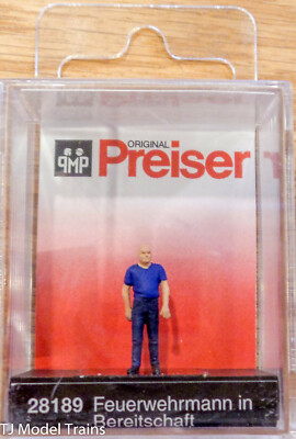 Preiser HO #28189 Fireman on Standby (Figures) | eBay