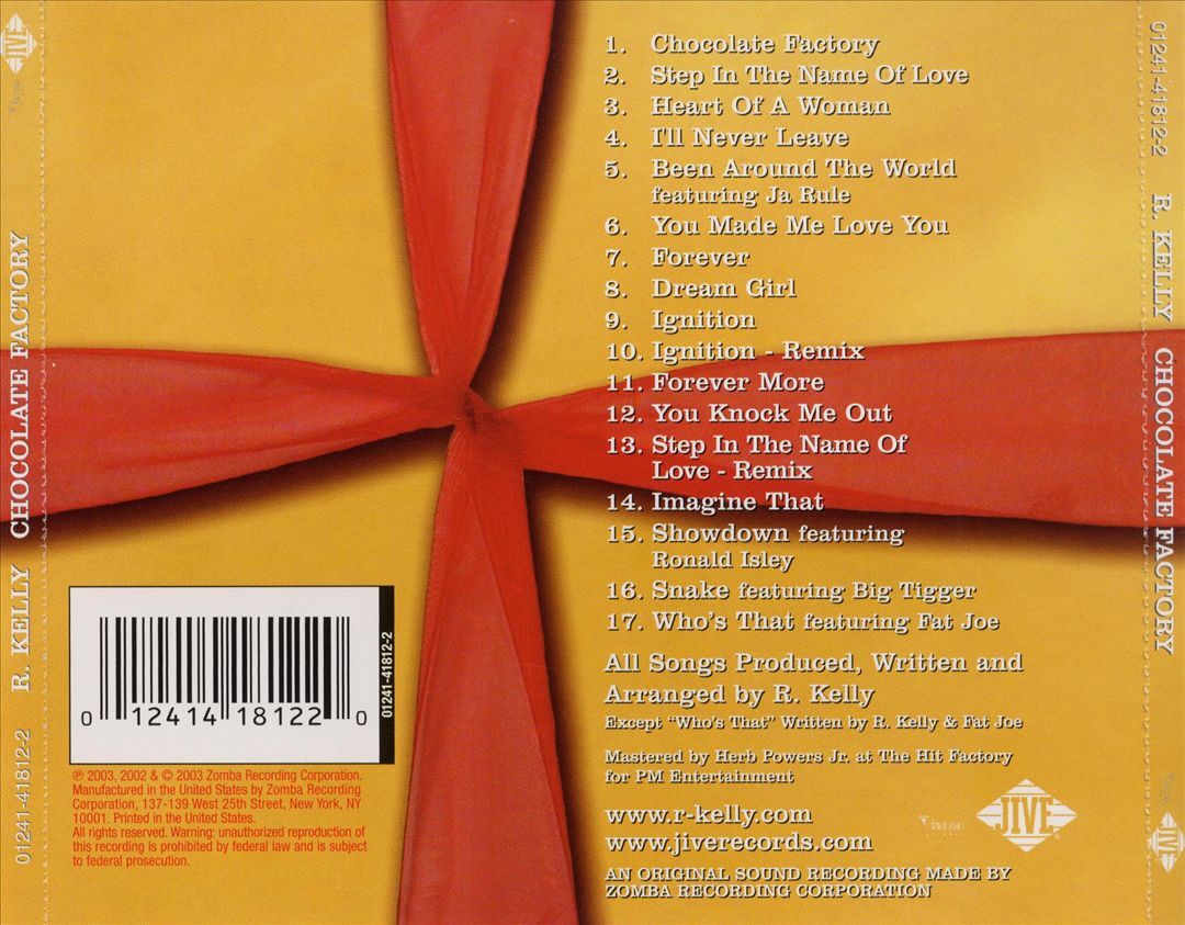 R. KELLY CHOCOLATE FACTORY NEW CD 12414181220| eBay