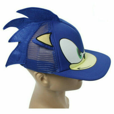 UK Sonic The Hedgehog Cosplay Baseball Hat Cap Boys Fancy Dress Kids ...