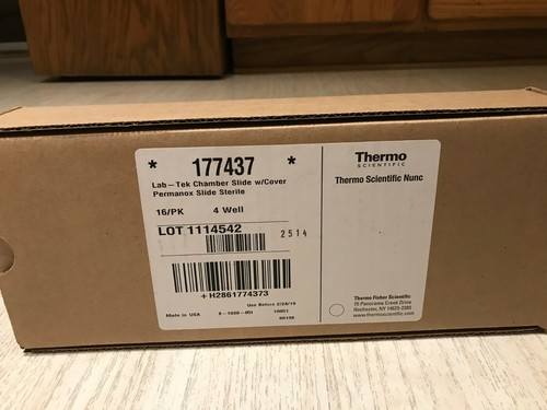 Brand New 4-well Chamber Slide w/ removable wells Permanox Cell Culture ...