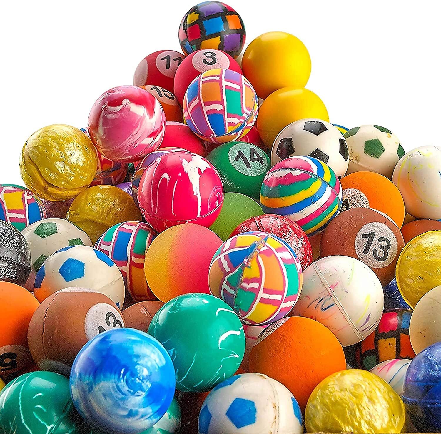 Super Bouncy Rubber Balls Colorful Jet Balls Kids Birthday Party Favors ...