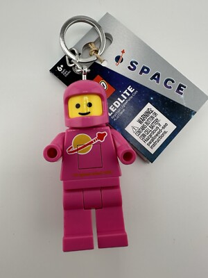 Lego Space Minifigure PINK + RED Spaceman LED LITE Keychain- Missing ...