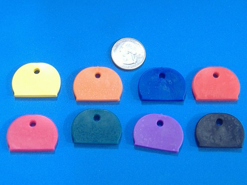LOT OF 100 PIECE JUMBO COLORED KEY CAP IDENTIFIER DISPLAY KIT | eBay