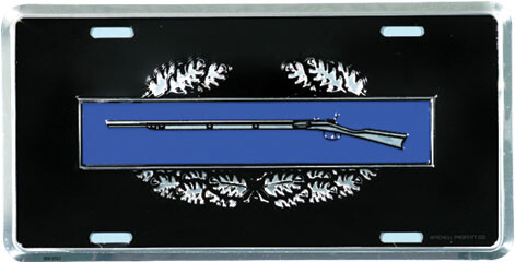 US ARMY COMBAT INFANTRY BADGE CIB METAL LICENSE PLATE - MADE IN THE USA ...