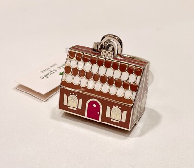 NWT Kate Spade Gingerbread House Keychain Bag Charm Fob K9270 Novelty ...