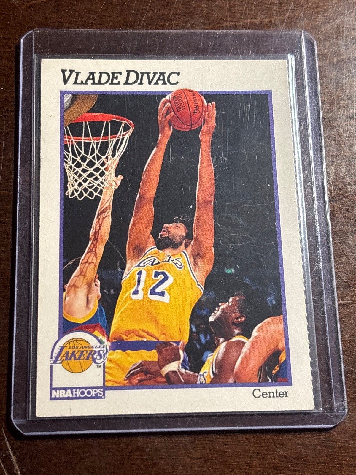 1991 NBA Hoops Vlade Divac Los Angeles Lakers Card – Clean Vintage Hall ...