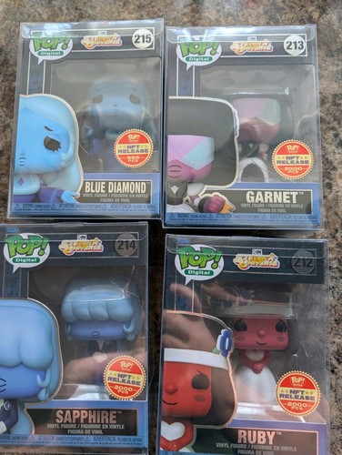 Steven Universe Funko Pop Lot. Ruby, Sapphire, Garnet, Blue Diamond W ...