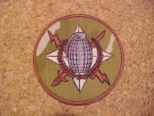RARE CIA EOD BT SAD patch on Desert Tiger Stripe Afghan made unit patch ...