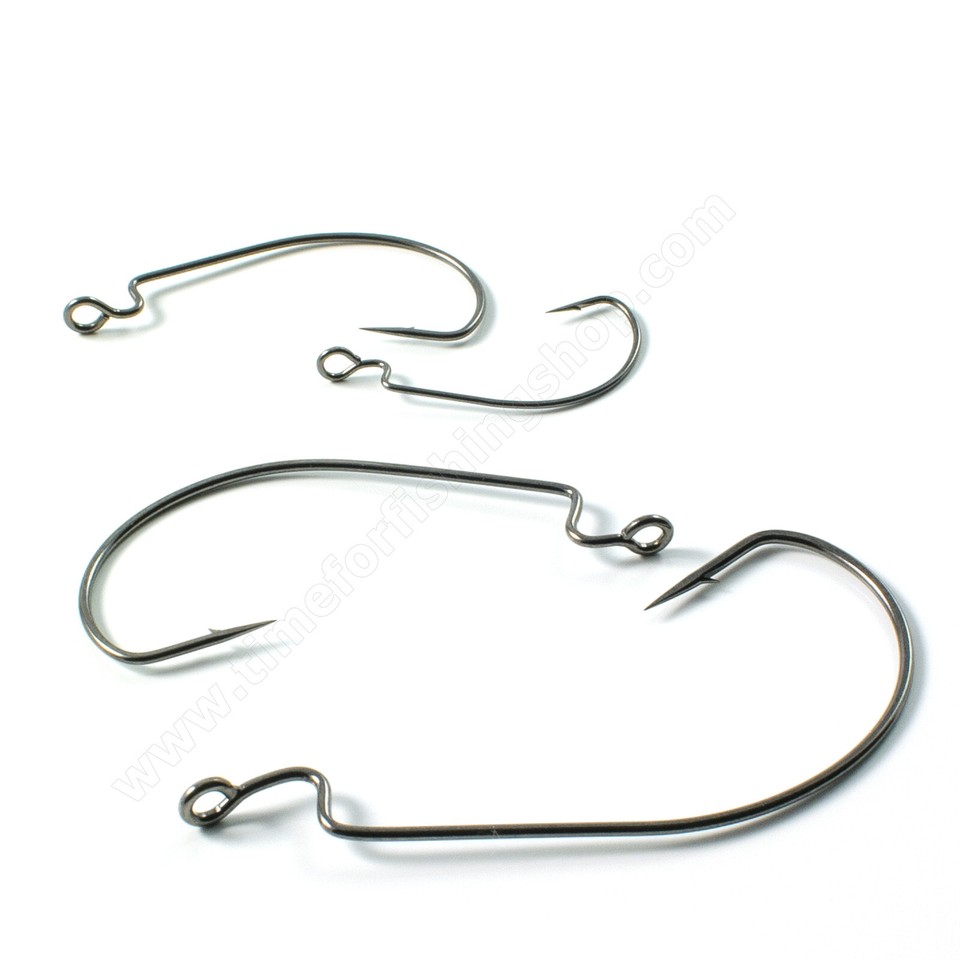 Kamatsu Cheburashka Offset Hooks Weedless Big Eye Drop Shot Carolina ...