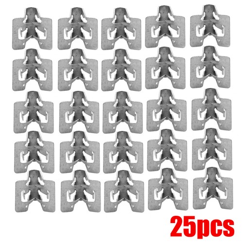 25x Metal Retainer Clip Car Dashboards Panel Interior Trim 1/2" X 5/8 ...
