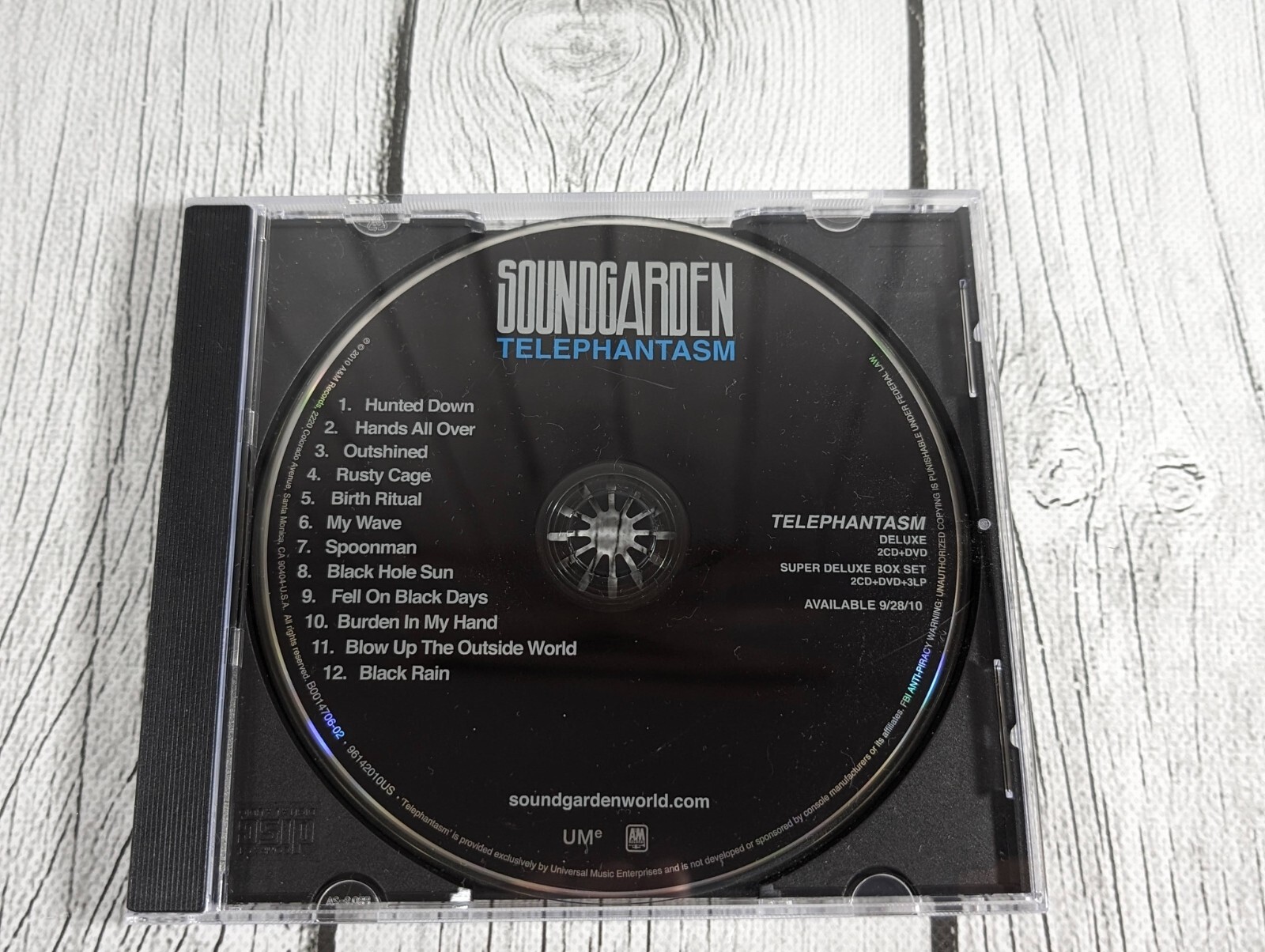 Soundgarden Telephantasm Deluxe CD DISC ONLY 12 - track album 2010 ...