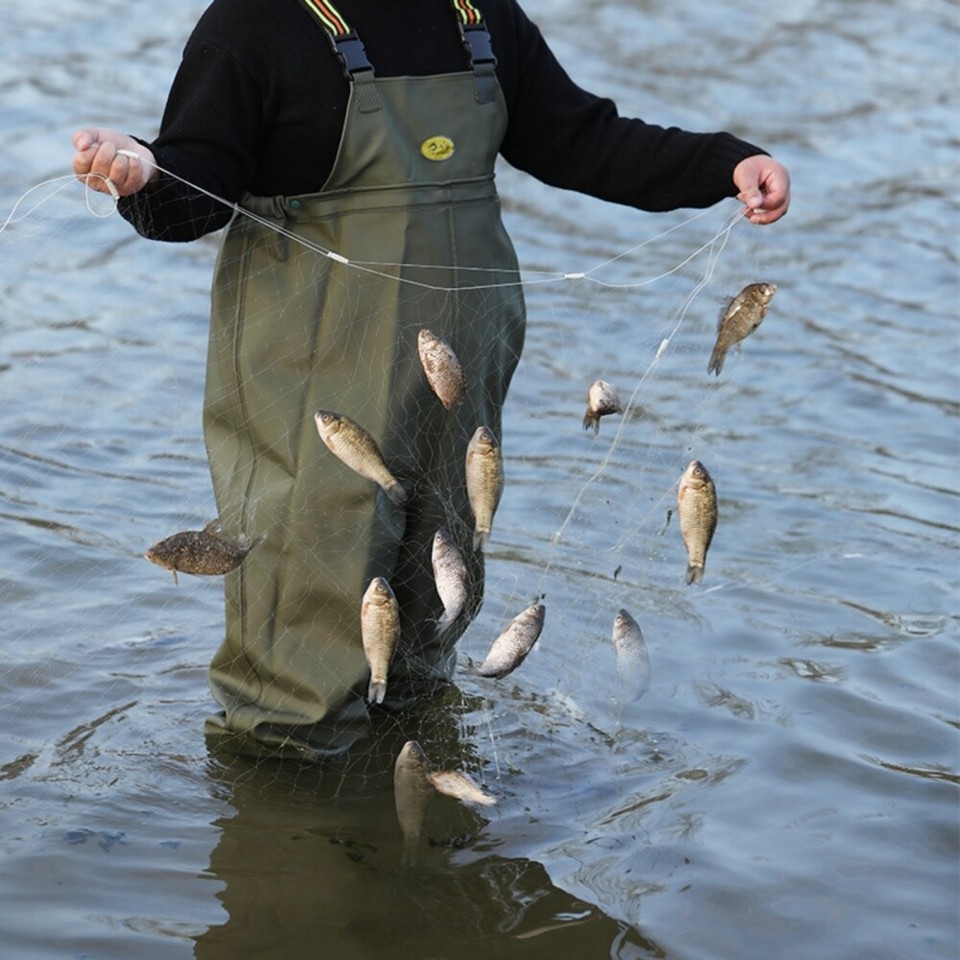 100 ft Survival Gill Net--Fully Adjustable, Multipurpose(Enhanced)-4/5 ...