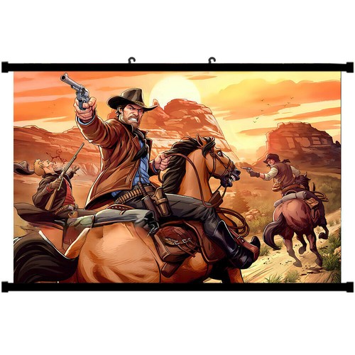 Anime Game Role West Cowboy Scroll HD Poster Wall Art Picture Decor ...