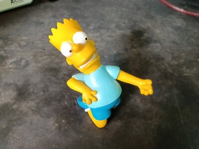 1990 The Simpsons Bart Simpson on Air Guitar Action Figure Toy | eBay