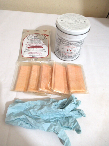 Cape Cod Metal Polishing Cloths Set Vanilla Scented In Decorative Tin ...