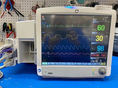 GE B650 Carescape Version 2 Patient Monitor w/ PDM Nellcor Module ...
