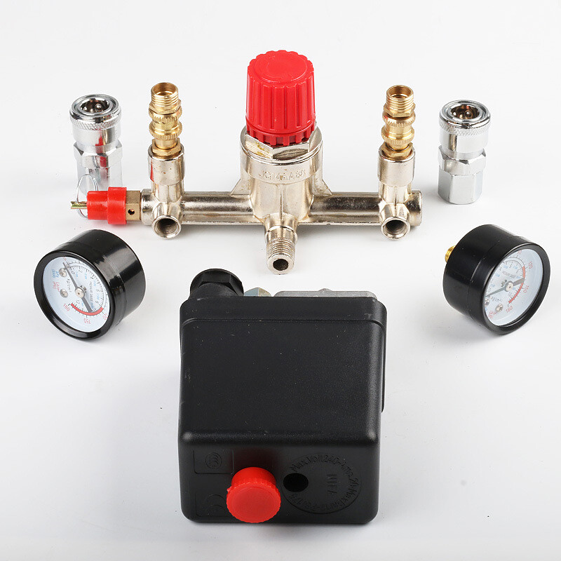 90-120PSI Air Compressor Pressure Control Switch Valve Manifold ...