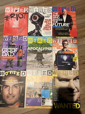 Wired Magazine various issues from 2012 Steve Jobs (lot of 9) | eBay