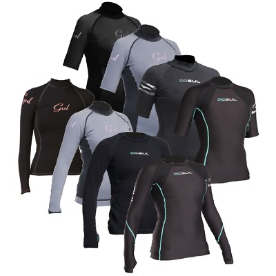 Gul Ladies Evotherm Thermal Wetsuit Rash Vest Base Layer UV+ Guard Swim ...