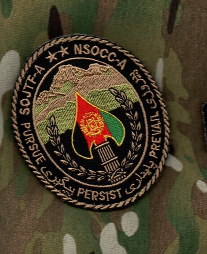 SP OPS JOINT TASK FORCE AFGHANISTAN SOJTF-A velkrö PATCH: PURSUE ...