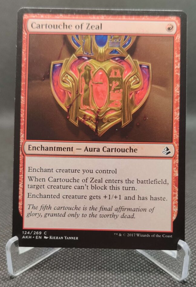 MTG #124 Cartouche of Zeal Amonkhet Magic The Gathering card | eBay