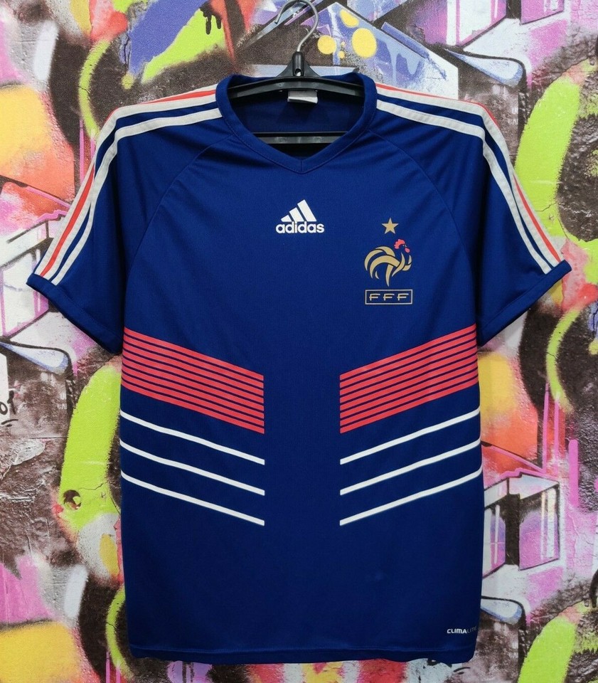 FRANCE 2009 2010 HOME SHIRT WORLD CUP FOOTBALL SOCCER ADIDAS FFF MENS ...