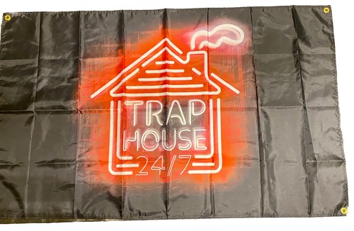 “Trap House 24/7”Neon Poster 35 X 55 Nylon/Poly Banner Novelty Rap | eBay