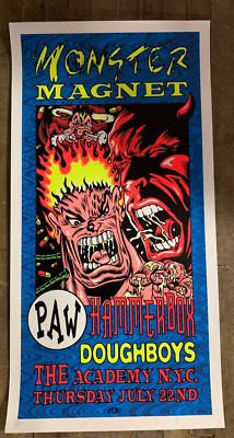 TAZ - 1993 - Monster Magnet Concert Poster S&N @ Academy New York ...