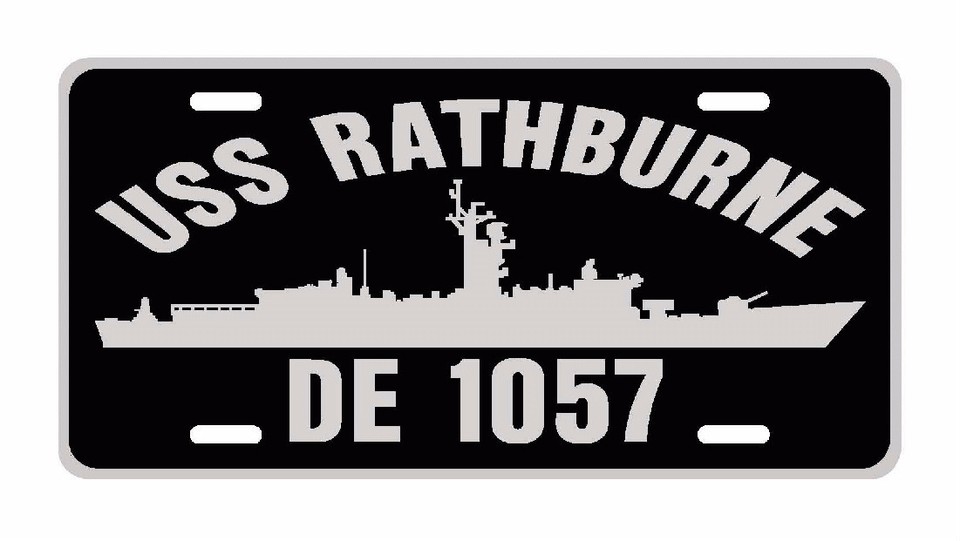 USS RATHBURNE FF 1057 DE 1057 License Plate U S Navy USN P01 | eBay