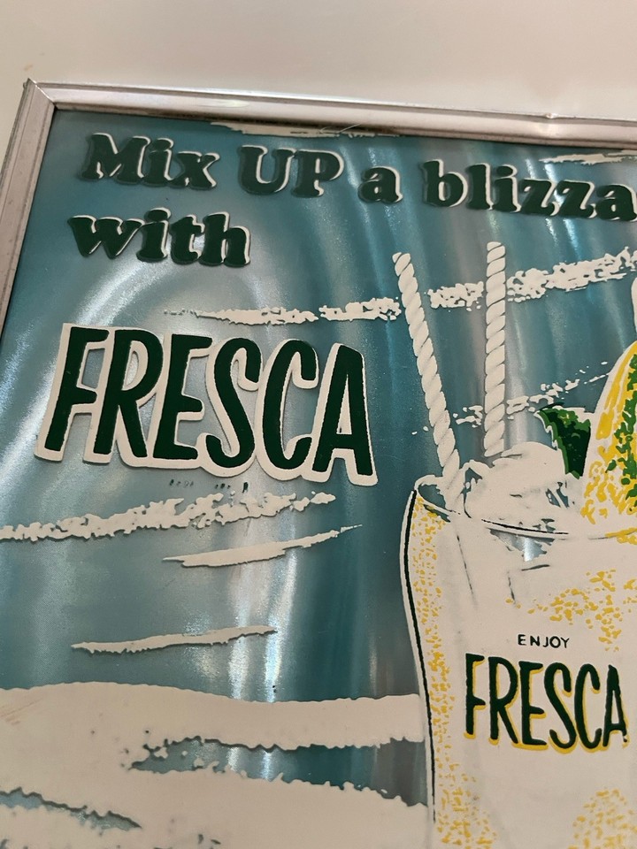 Vintage Fresca Soda Hanging Sign Coca Cola Promotional Plaque | eBay