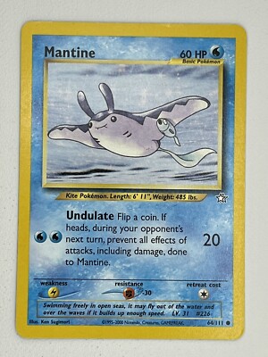 Mantine - 64/111 - Pokemon TCG Neo Genesis (2000) - LP - Unlimited | eBay