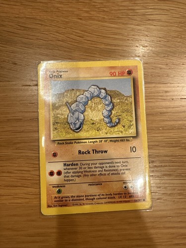 Pokémon TCG Onix Base Set 56/102 Regular 1st Edition Common | eBay
