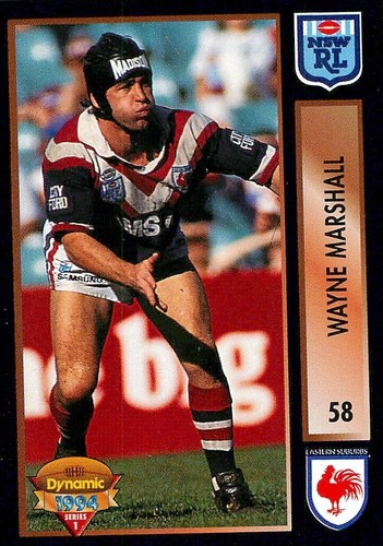1994 SYDNEY ROOSTERS NRL Card WAYNE MARSHALL | eBay Australia