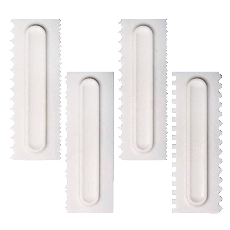 Cake Decorating Comb Cake Scraper Pastry Design Textures Baking Tools ...