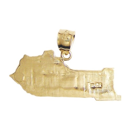 New 14k Gold Kentucky State Map Pendant | eBay