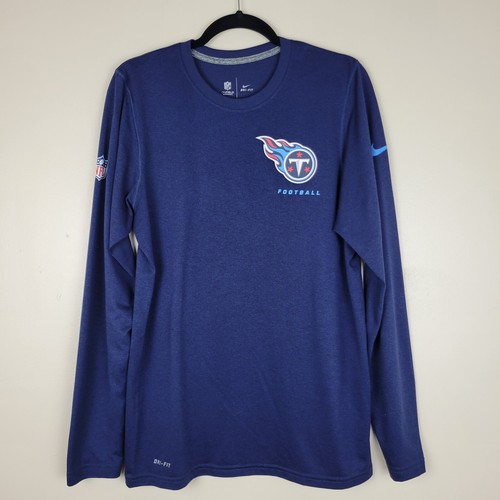Nike S NFL Onfield Apparel Tennessee Titans Blue Long Sleeve Active ...