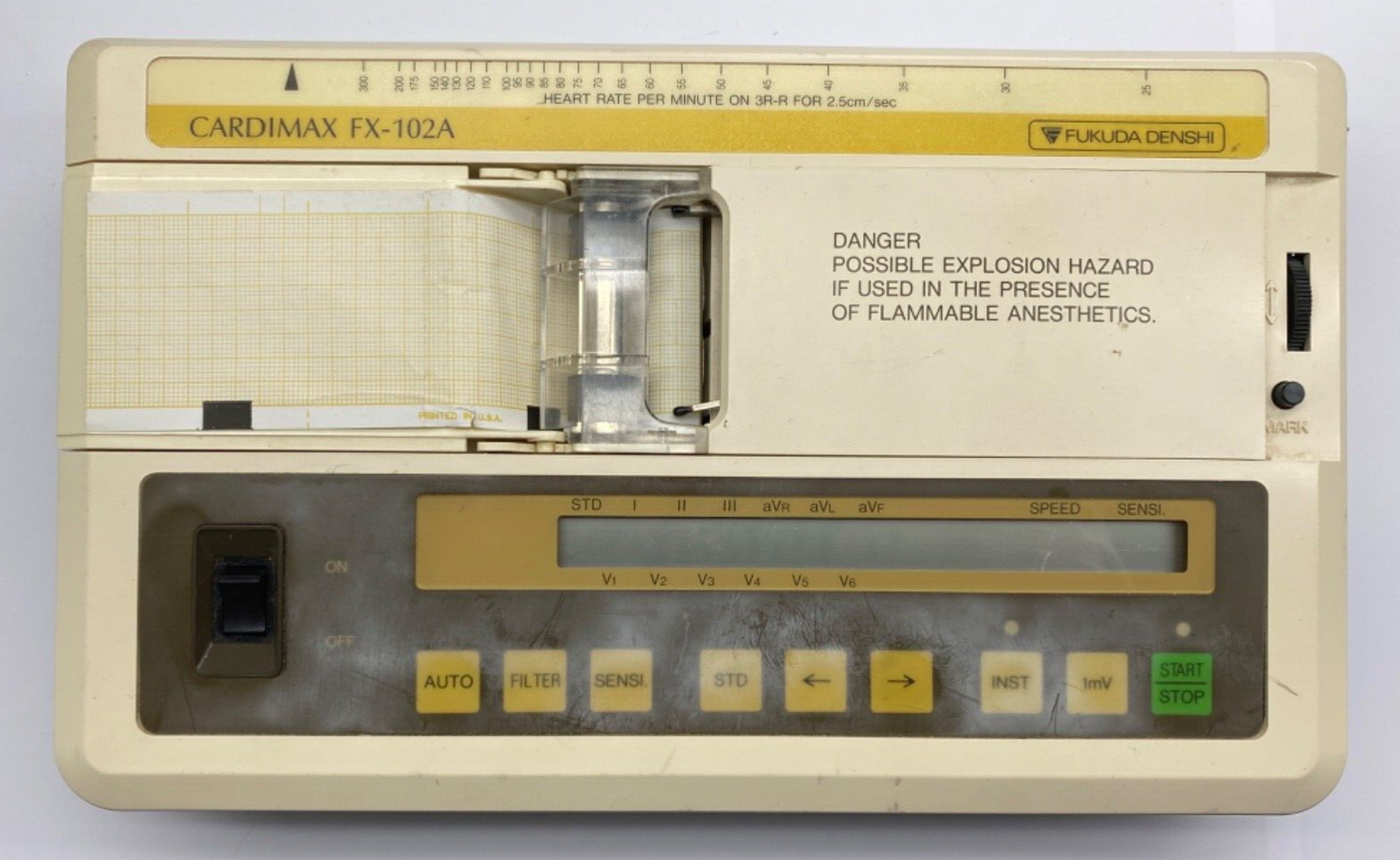 FUKUDA DENSHI Cardimax FX-102A ECG PORTABLE CARDIOGRAPH Bag CP-101L ...