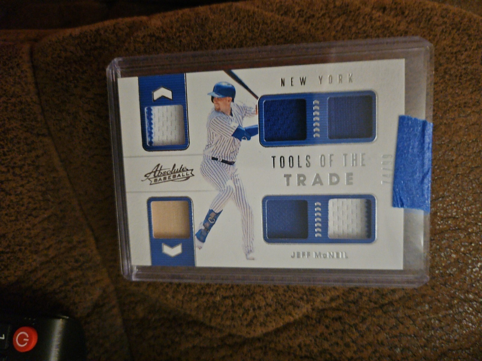 2020 PANINI ABSOLUTE TOOLS OF THE TRADE JEFF MCNEIL 6 PIECE RELICS #/99 ...
