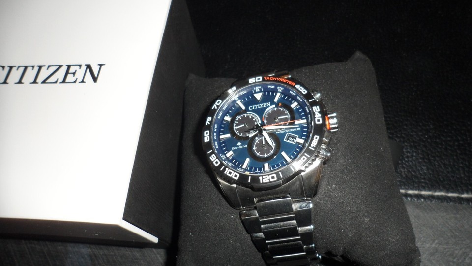 CITIZEN CB5034-58L Men's Eco-Drive Radio Controlled A.T. Chronograph ...