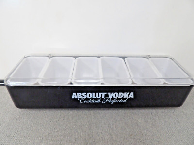 Absolut Vodka Born To Mix Bar Caddy Garnish Tray Removable Condiment ...
