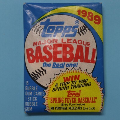 1989 Topps Baseball Unopened Wax Pack | eBay