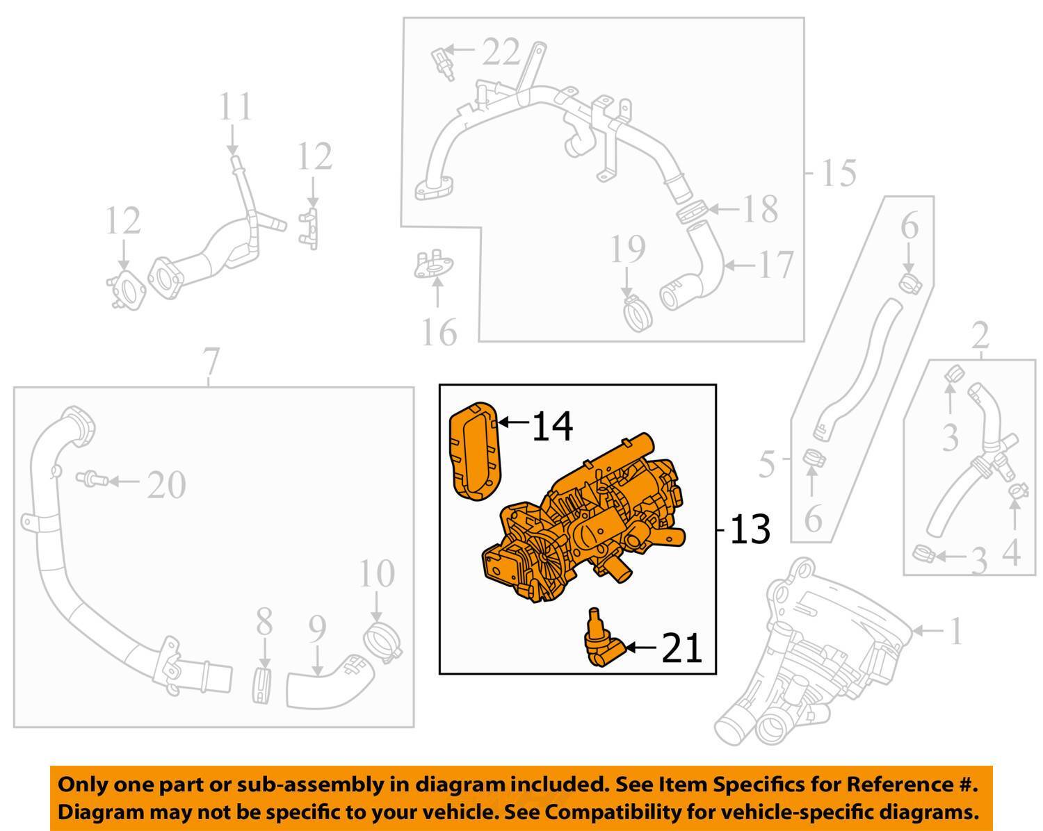GM OEM 20-24 Encore GX,Trailblazer Cooling Water Pump-Thermostat Unit ...