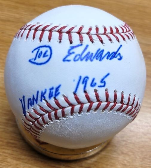 Autographed Doc Edwards "Yankee 1965" Official Rawlings Major League ...