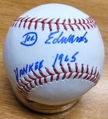 Autographed Doc Edwards "Yankee 1965" Official Rawlings Major League ...