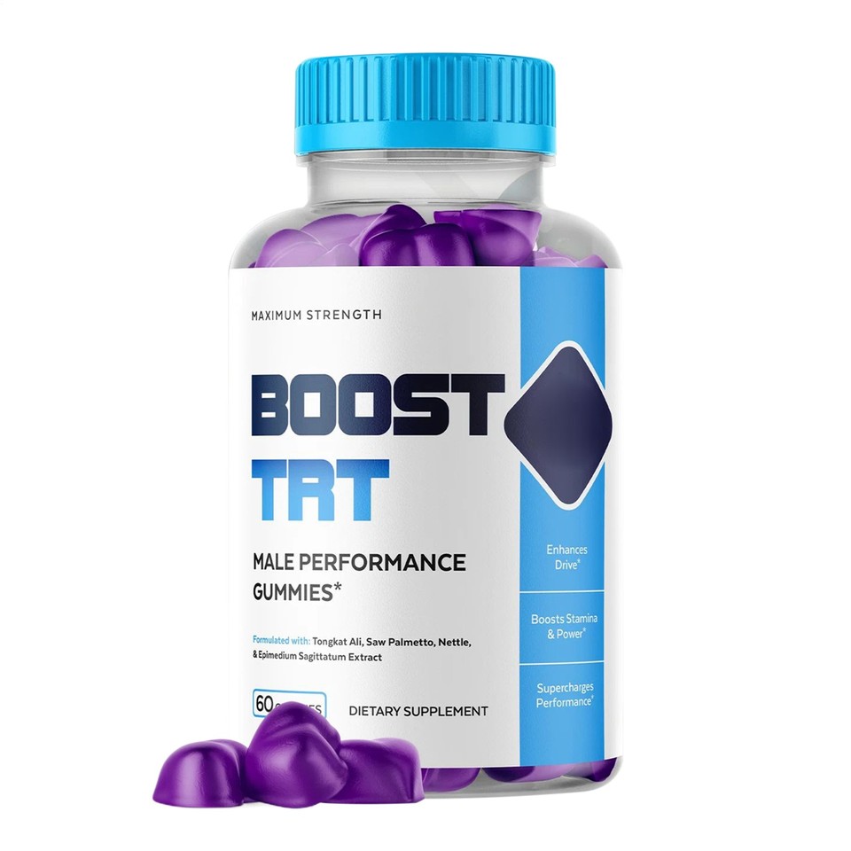 (1 Pack) Boost TRT Male Gummies Advanced Vitamin Formula Supplement 60 ...