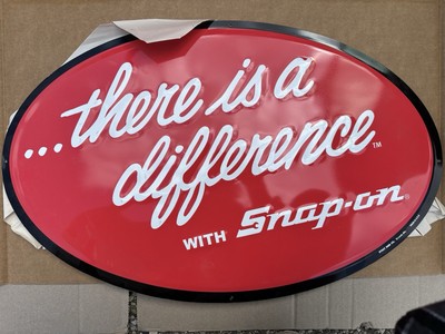 Snap On Tools "There Is A Difference" Metal wall sign collectable NEW ...