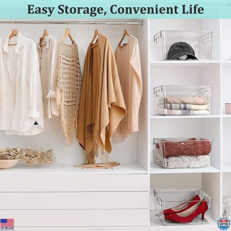 Stackable Transparent Fridge Organiser Set, Storage Boxes for Kitchen ...